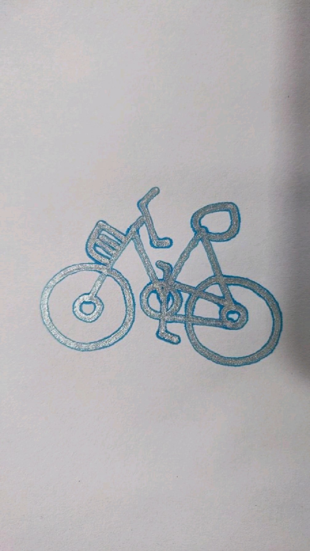 超级简单的自行车简笔画 度小视