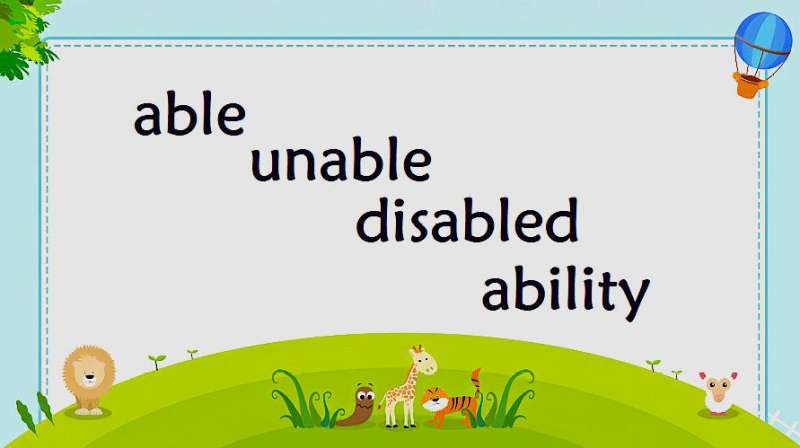 able, unable, disabled和 ability的用法区分,教育,兴趣学习,好看视频