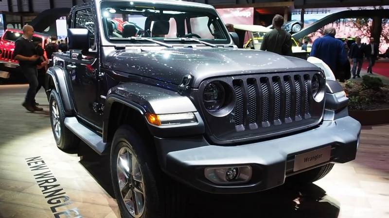 车展实拍两门敞篷版牧马人！,汽车,玩车,好看视频