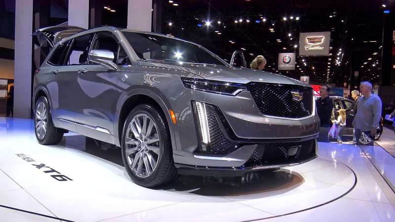 2020款凯迪拉克XT6车展实拍，看到外观内饰买不买宝马X5自己决定,汽车,车展,好看视频