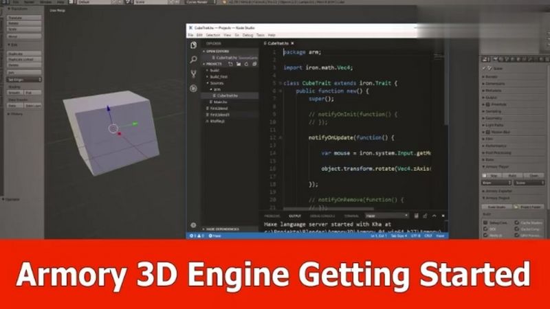 blender-游戏引擎-Armory 3D 如何开始使用,教育,兴趣学习,好看视频