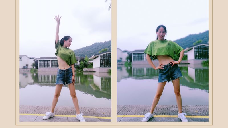 火辣美女跳舞全程走光，结果自己尴尬了 舞蹈 性感热舞 好看视频