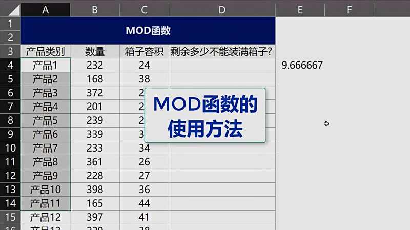 Mod函数的使用方法 教育 兴趣学习 好看视频