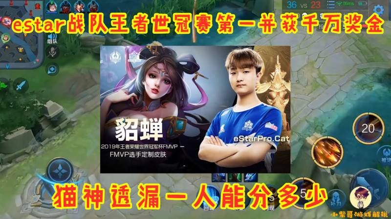 estar战队获得世冠KPL第一名奖金，网友问猫神：队员们能分多少？,游戏,MOBA,好看视频