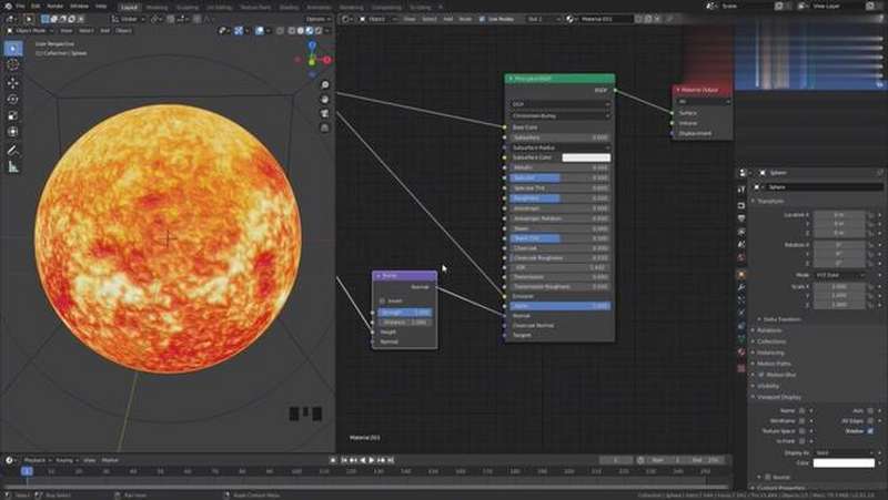 blender-2.8x-制作一个太阳,教育,兴趣学习,好看视频