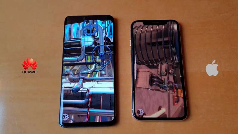 华为Mate 20 Pro 与 iPhone X 安兔兔测试对比,科技,数码,好看视频