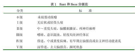 Hunt-Hess 评分是什么，如何应用，三甲医院医生告诉您