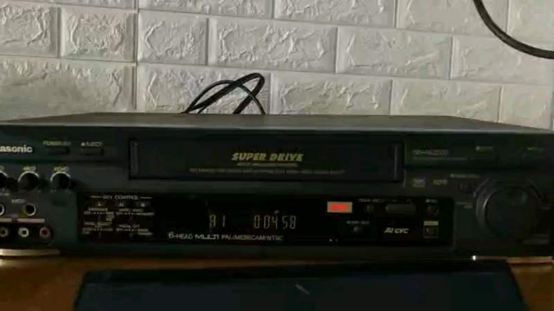 1992年松下HD500老式录像机VHS录影机,军事,兵器装备,好看视频