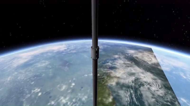 坎巴拉太空计划：《三体》中的“太空电梯”，看着可真高啊！,科技,航天航空,好看视频