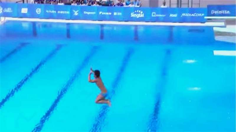 “菲律宾炸鱼队”来了，演绎“背水一战”，水花都溅到评委席了,体育,体育综合,好看视频