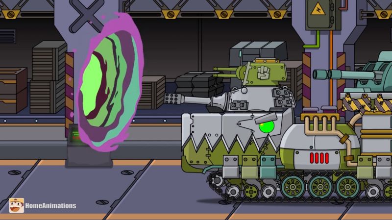 坦克世界动画：在镜子里看到了kv54,游戏,游戏周边,好看视频