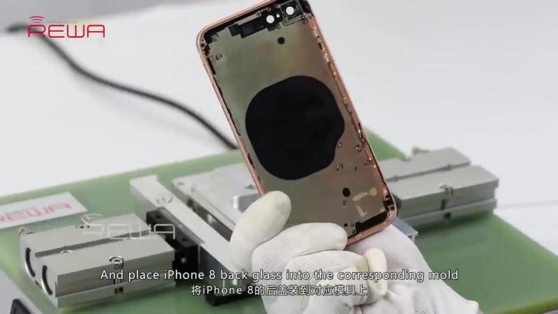 只需一台机器轻松拆解iPhone8_8P_X后盖玻璃,科技,人工智能,好看视频