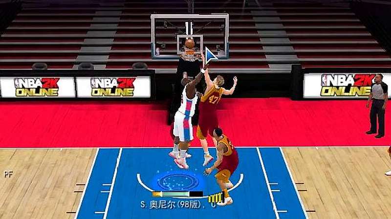 NBA2KOL，王朝排位奥尼尔站扣无解，科沃尔单节4记三分打花对手,游戏,动作冒险类,好看视频