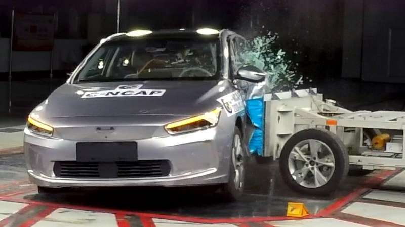 几何A完成C-NCAP 50公里时速侧面碰撞试验，这样的表现大家满意吗,汽车,车评,好看视频
