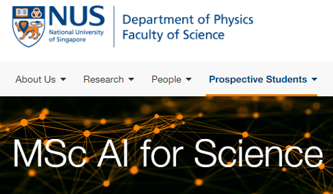 新加坡国立大学再次新增AI硕士，已开放25fall申请！