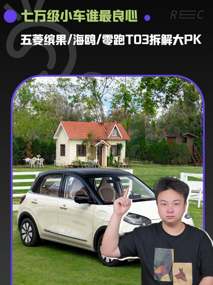 七万级小车谁最良心？五菱缤果/海鸥/零跑T03拆解大PK,汽车,新能源,好看视频