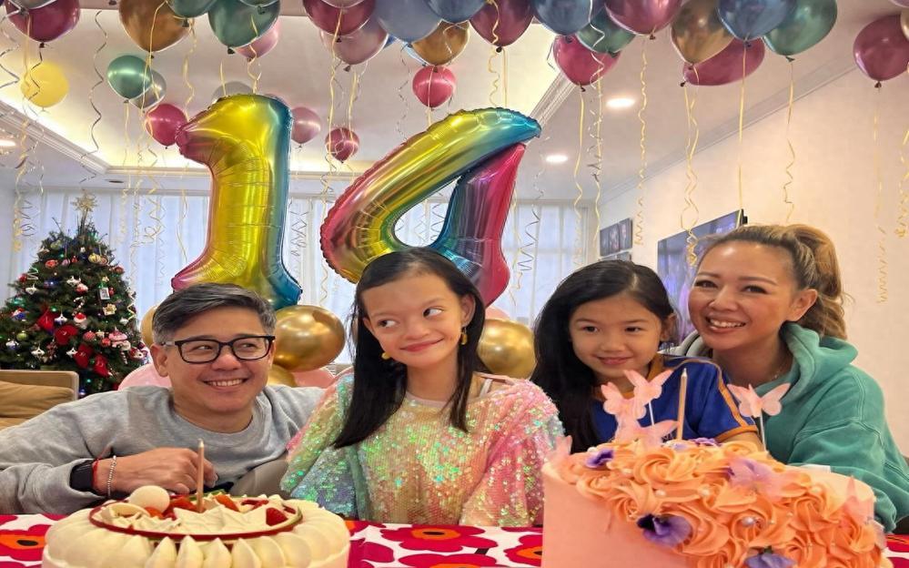 钟丽淇14岁长女患罕病庆生，十月手术风波，压疮病毒双折磨