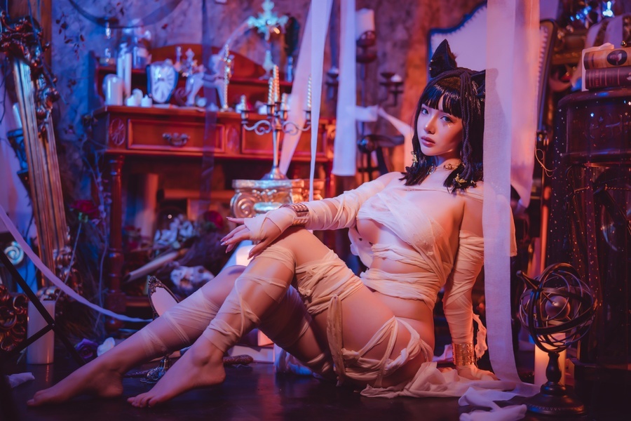 雯妹不讲道理cos全部作品合集，暗黑修女木乃伊图集欣赏 – mm131美女图片