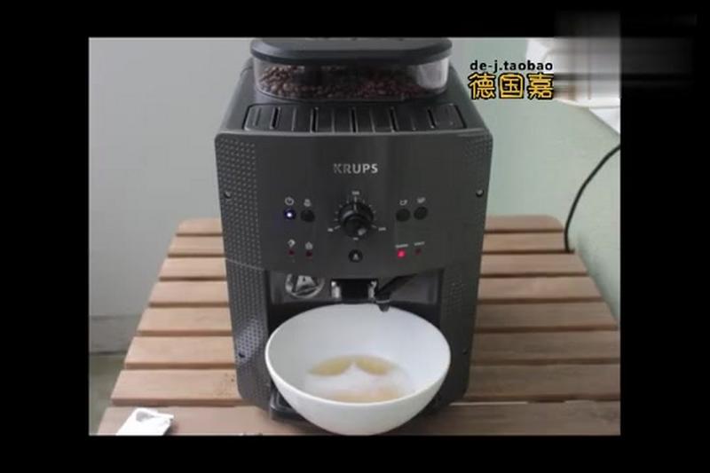 Krups全自动咖啡机清洁（clean）方法,科学,科普,好看视频