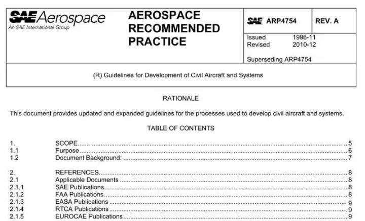 「干货」ARP4754A的八大过程和七大计划