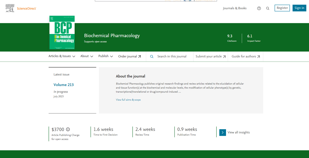 期刊介绍｜审稿拒稿均快！IF6.1，Top期刊，国人友好，无版面费