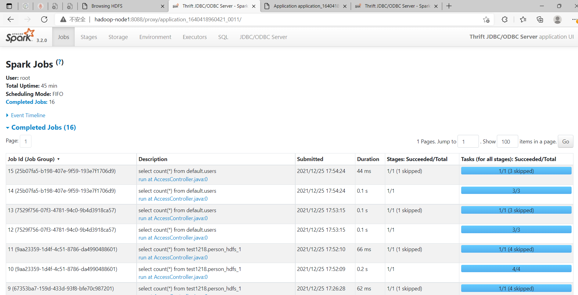 大数据Hadoop之——Spark SQL+Spark Streaming