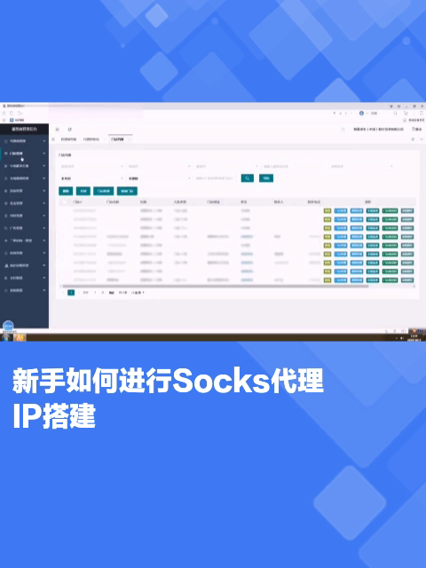 新手如何进行Socks代理IP搭建-度小视