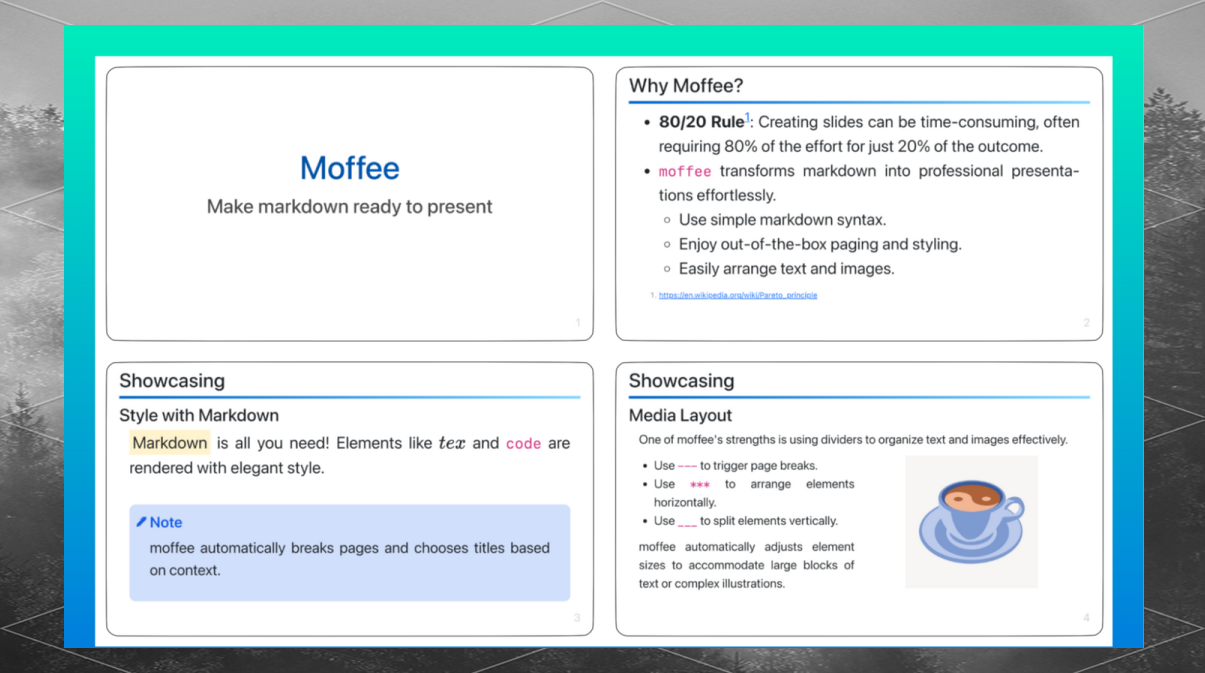 Moffee：将Markdown轻松转化为精美PPT的强大工具