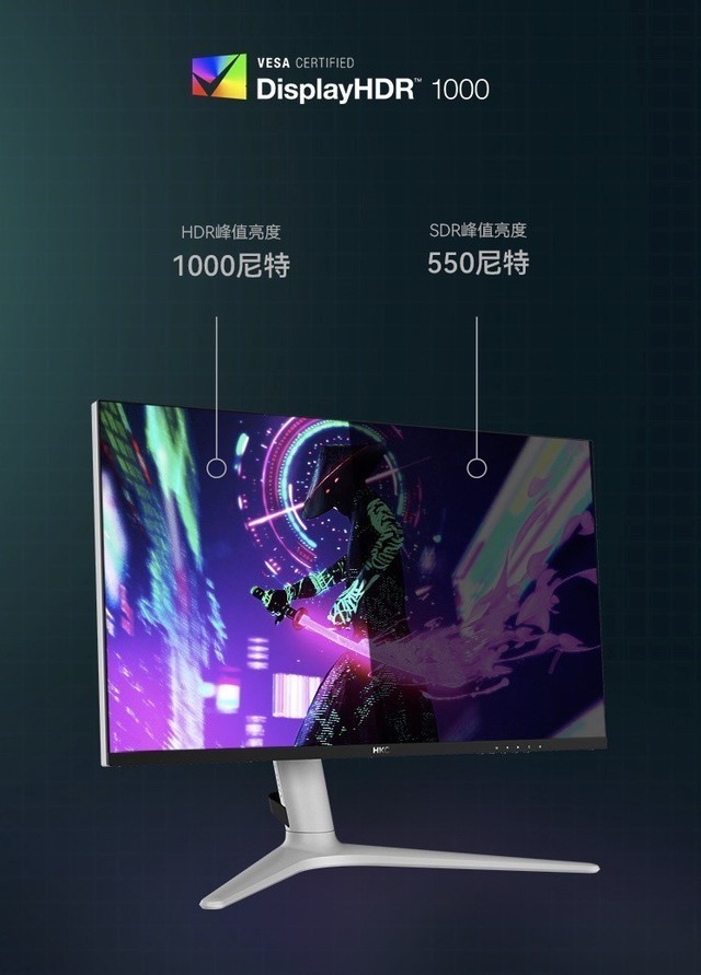 HKC 27英寸 Mini LED屏幕显示器预售1999元