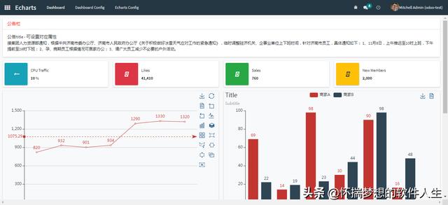 Python数据可视化之pyecharts与odoo集成案例简介