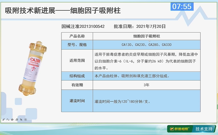 会议撷萃（六）｜郭威教授：CA280细胞因子吸附柱在肝衰竭合并SIRS临床研究进展