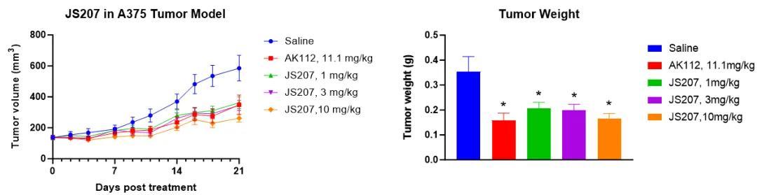 高亲和力，活性强劲！JS207（PD-1×VEGF双抗）临床前结果首次揭秘