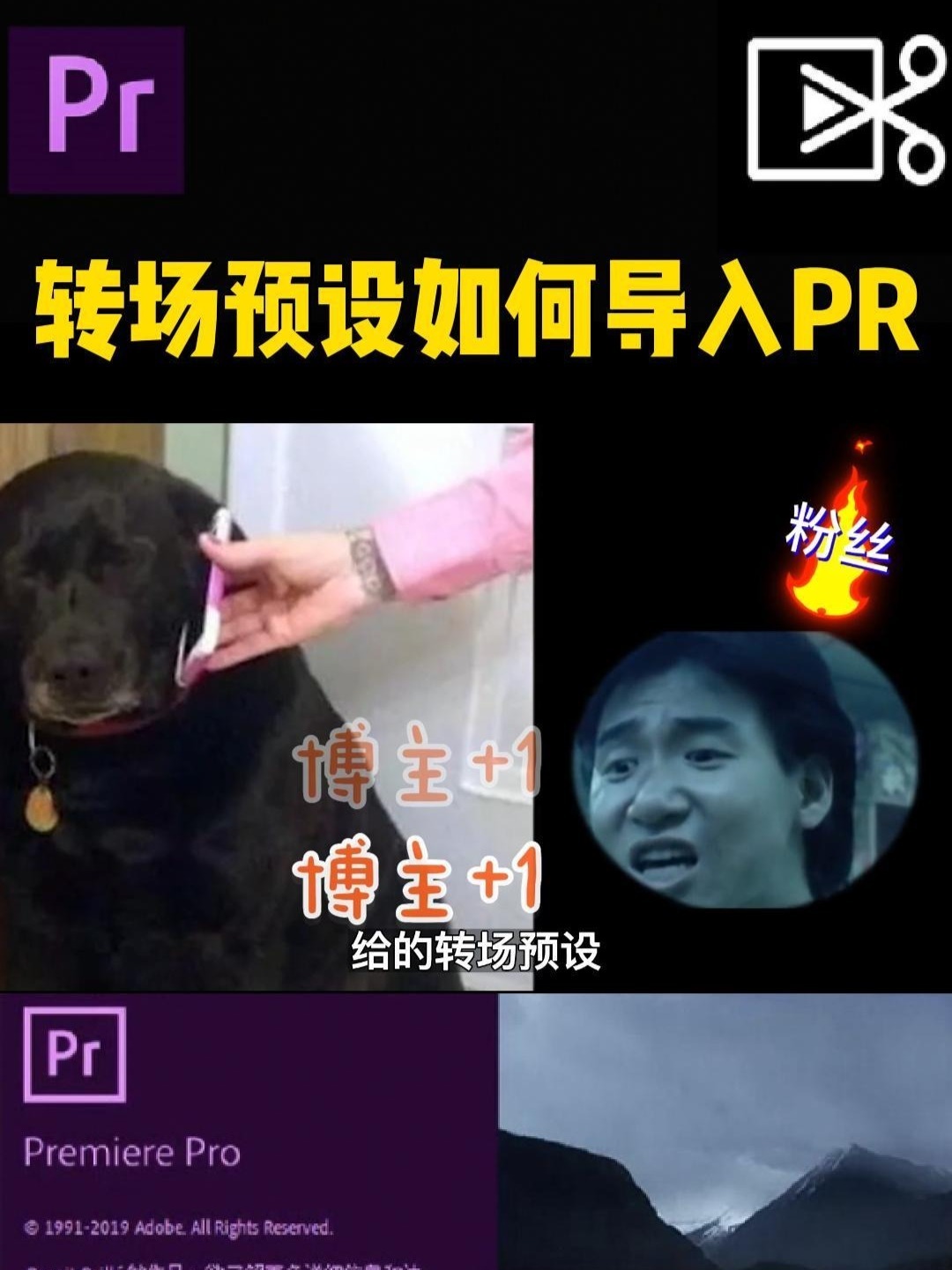 🔥干货1000种炫酷转场预设，十秒导入PR中-度小视