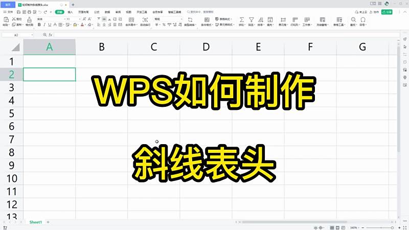 Wps如何制作斜线表头 教育 职业教育 好看视频