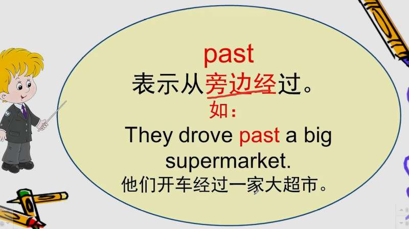 through、across、past和over表示经过，该怎样区分呢？,教育,在线教育,好看视频