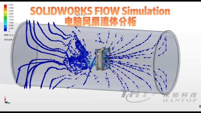 如何使用Flow simulation旋转域来做风扇流场的仿真分析,教育,职业教育,好看视频