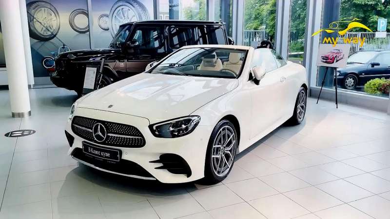 新车实拍，2021款奔驰E300敞篷版到店，这颜值太帅了！,汽车,汽车改装,好看视频