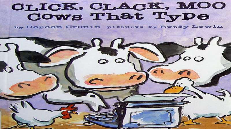 「每日绘本」Click,Clack,Moo,Cows That Type 会打字的奶牛,母婴育儿,早期教育,好看视频