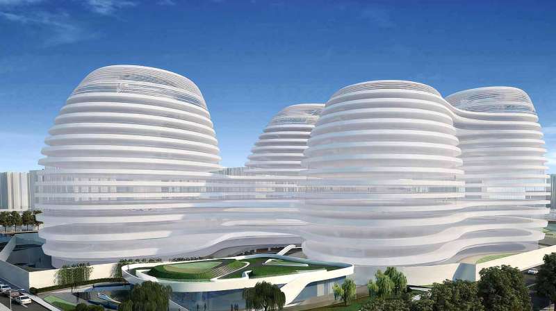 银河SOHOGalaxy SOHO大厦位于北京东城区小牌坊胡同甲七号,旅游,旅途风光,好看视频