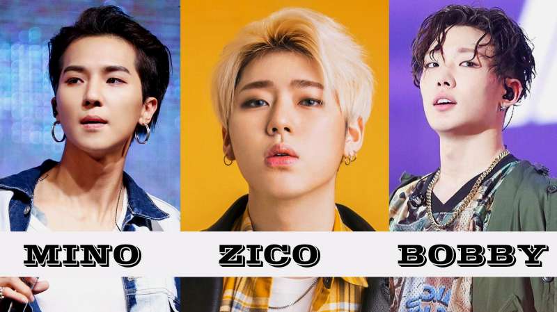 三位韩国爱豆Rapper，MINO、ZICO、BOBBY，你Pick哪位？,音乐,说唱,好看视频
