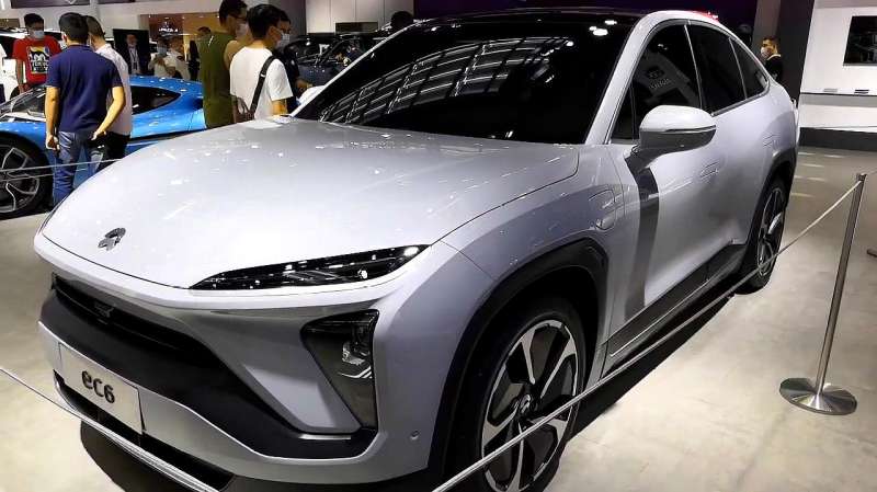 2020款蔚来EC6亮相车展，中型纯电动轿跑suv,看完配置我心动了,汽车,车评,好看视频