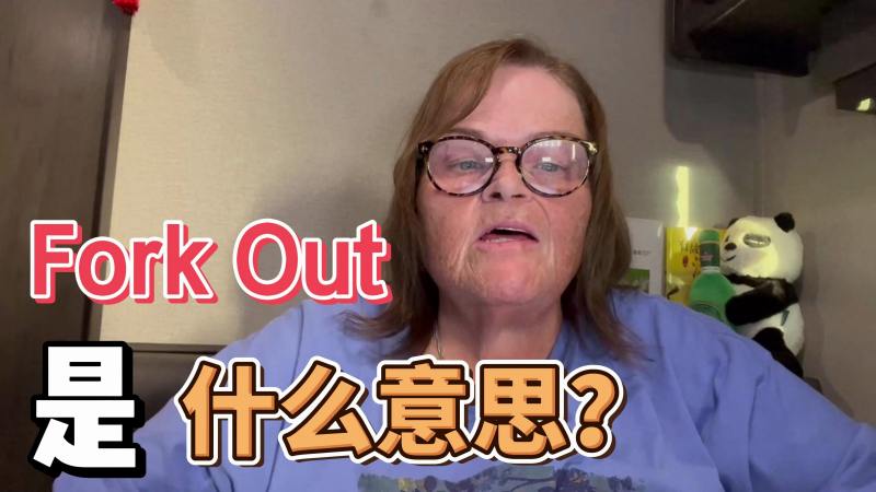 fork out是什么意思？,教育,兴趣学习,好看视频