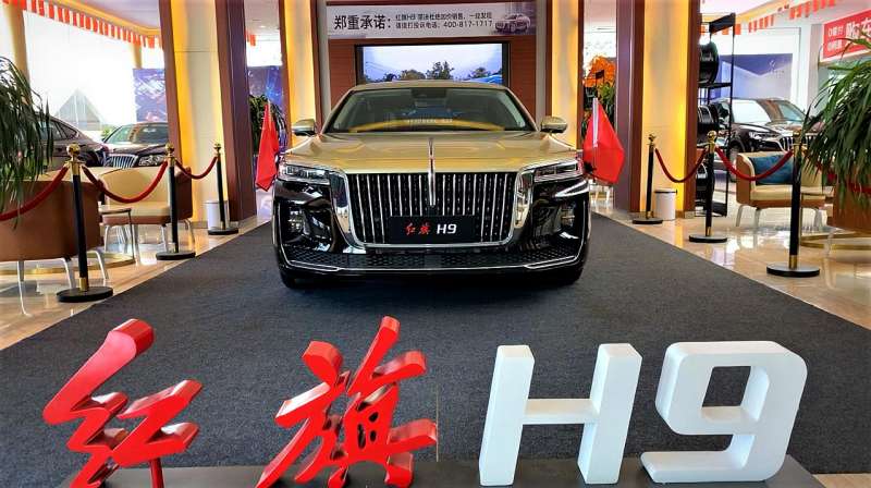 2020款一汽红旗H9 3.0T到店实拍，近距离了解后，就知道有多霸气,汽车,车评,好看视频