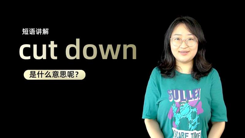 短语讲解：cut down是什么意思？,教育,在线教育,好看视频