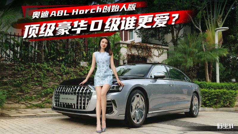豪车配豪宅，双拼色奥迪A8L Horch创始人版实车体验丨野生11,汽车,评测导购,好看视频