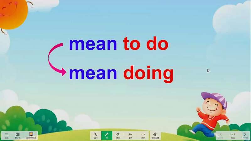 同学们应该掌握mean to do 和 mean doing的区分,教育,在线教育,好看视频