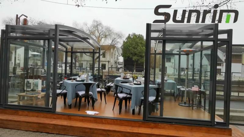 新型可移动伸缩阳光房，智能电动阳光房Sunrim品牌,数码,智能硬件设备,好看视频