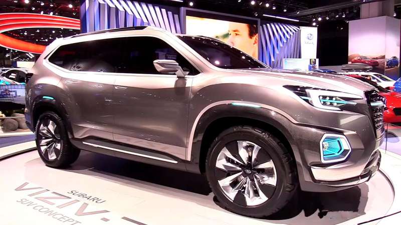 斯巴鲁7座SUV来袭，长5米2，2.0T+CVT全时四驱，比汉兰达有面子！,汽车,车评,好看视频