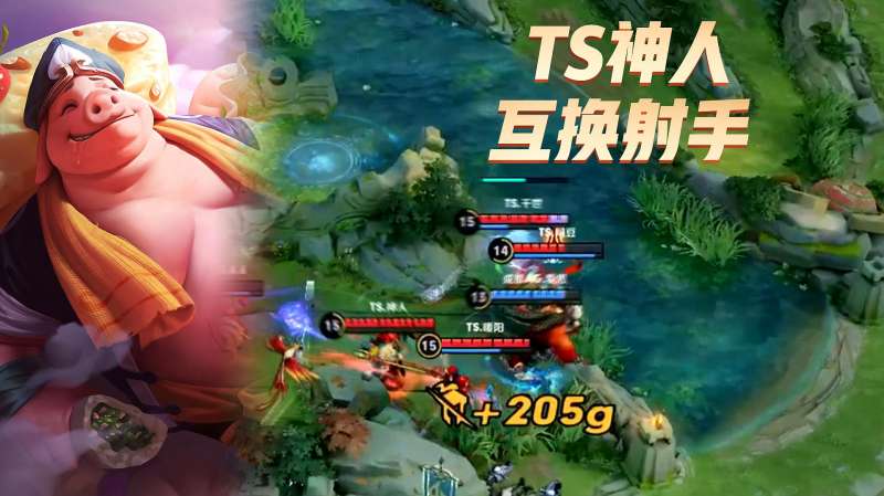 王者荣耀KPL：TS神人互换射手，猪八戒才是真前排！,游戏,moba游戏,好看视频