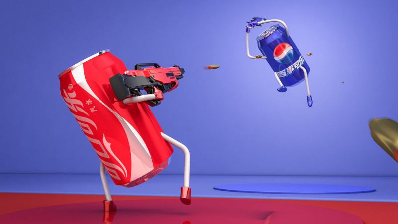 百事可乐与可口可乐互黑广告！笑死了！,搞笑趣味,恶搞趣玩,好看视频